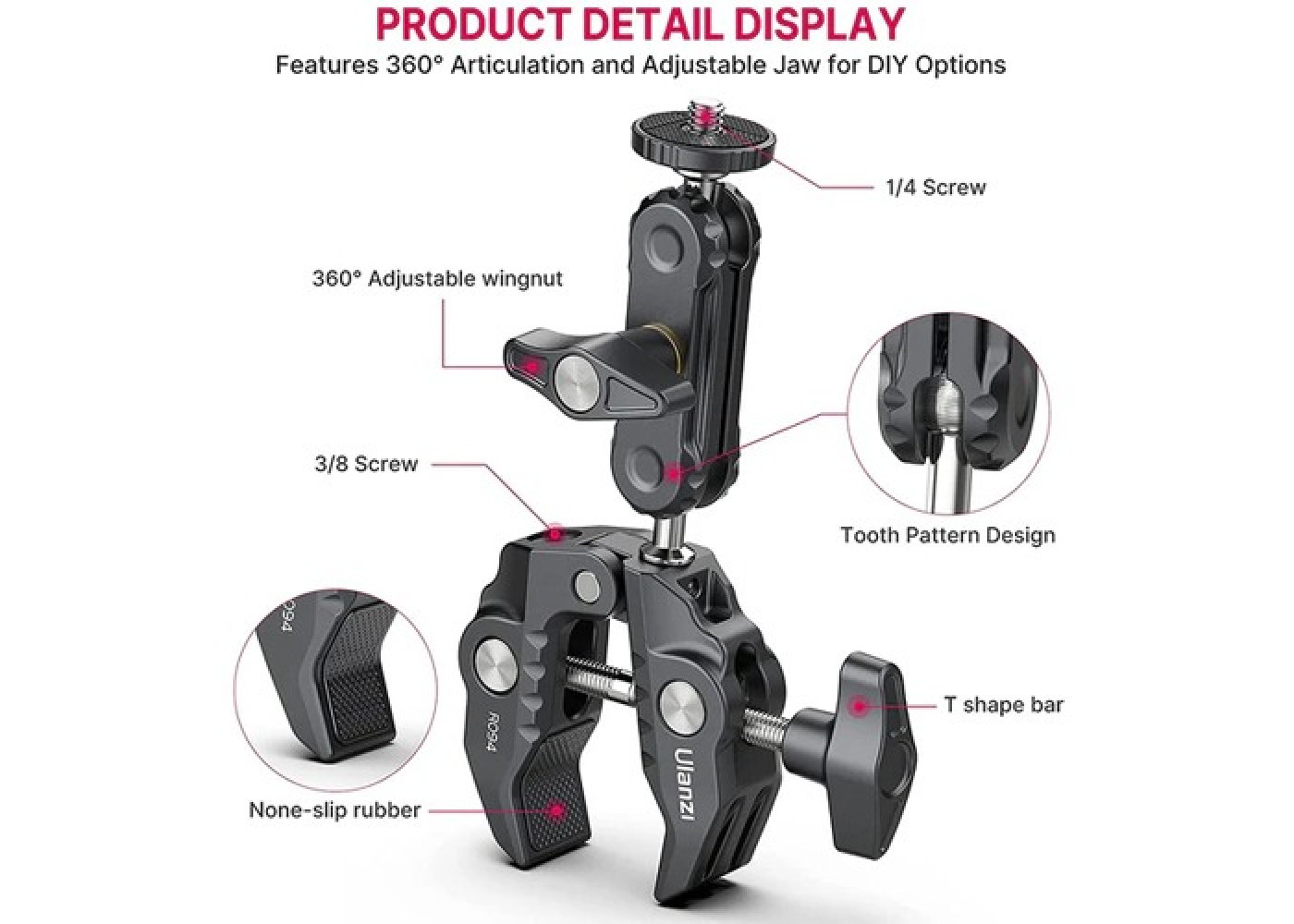 Ulanzi R-094 Mount – Super Clamp Price in Bangladesh